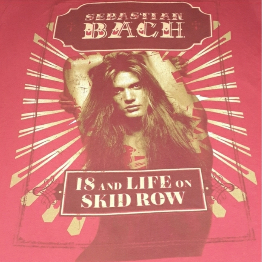 2017 Sebastian Back Skid Row Tour Shirt Rock Metal - Gem